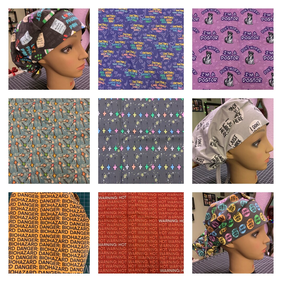 Operating Room Scrub Caps - Etsy
