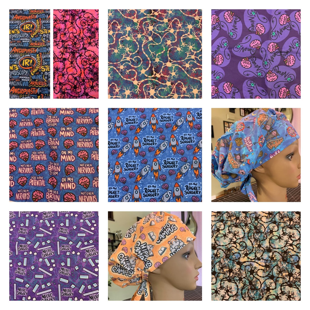 Neuro Surgery Scrub Caps - Etsy