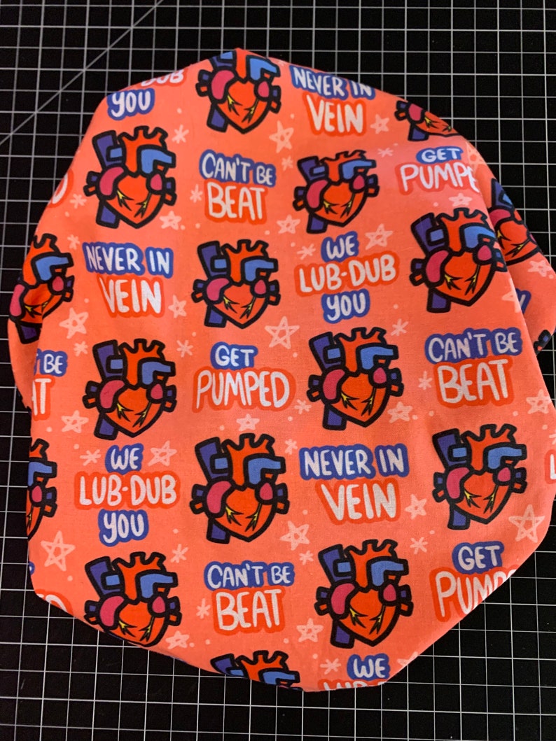 Cardiac/vascular Scrub Caps ponytail/bouffantskull Cap per - Etsy