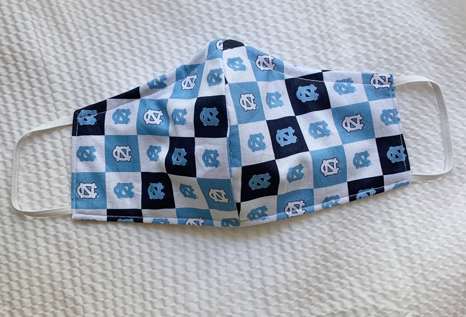 UNC Checkered Face Mask | Etsy