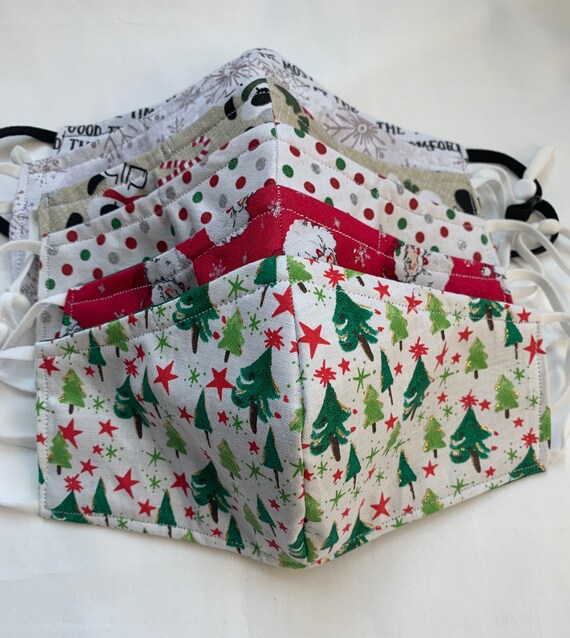 Christmas Themed Face Masks | Etsy