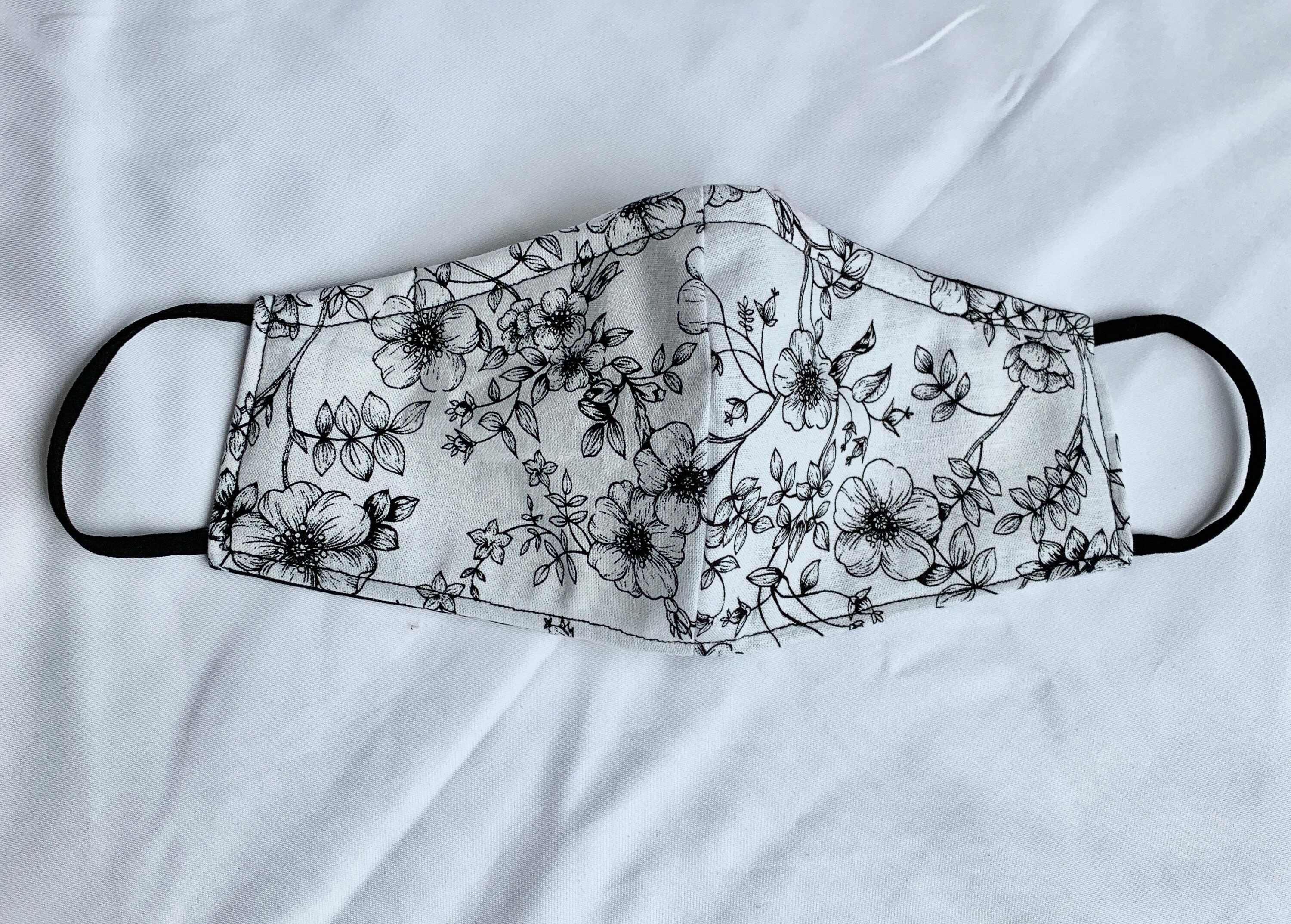 Abstract Dot and Floral Comb Masks - Etsy