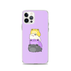 Nonbinary Flag Color Frogs Subtle Enby Pride Cute Aesthetic. Kawaii ...