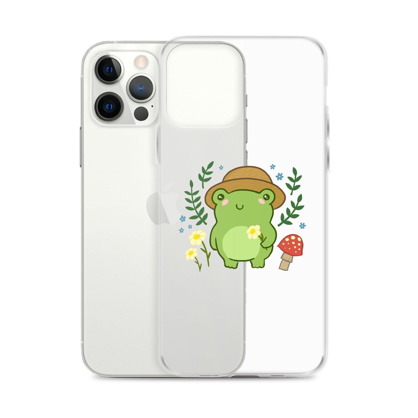 Funny Teens Cottagecore Frog Phone Case Cute Green Frog With - Etsy