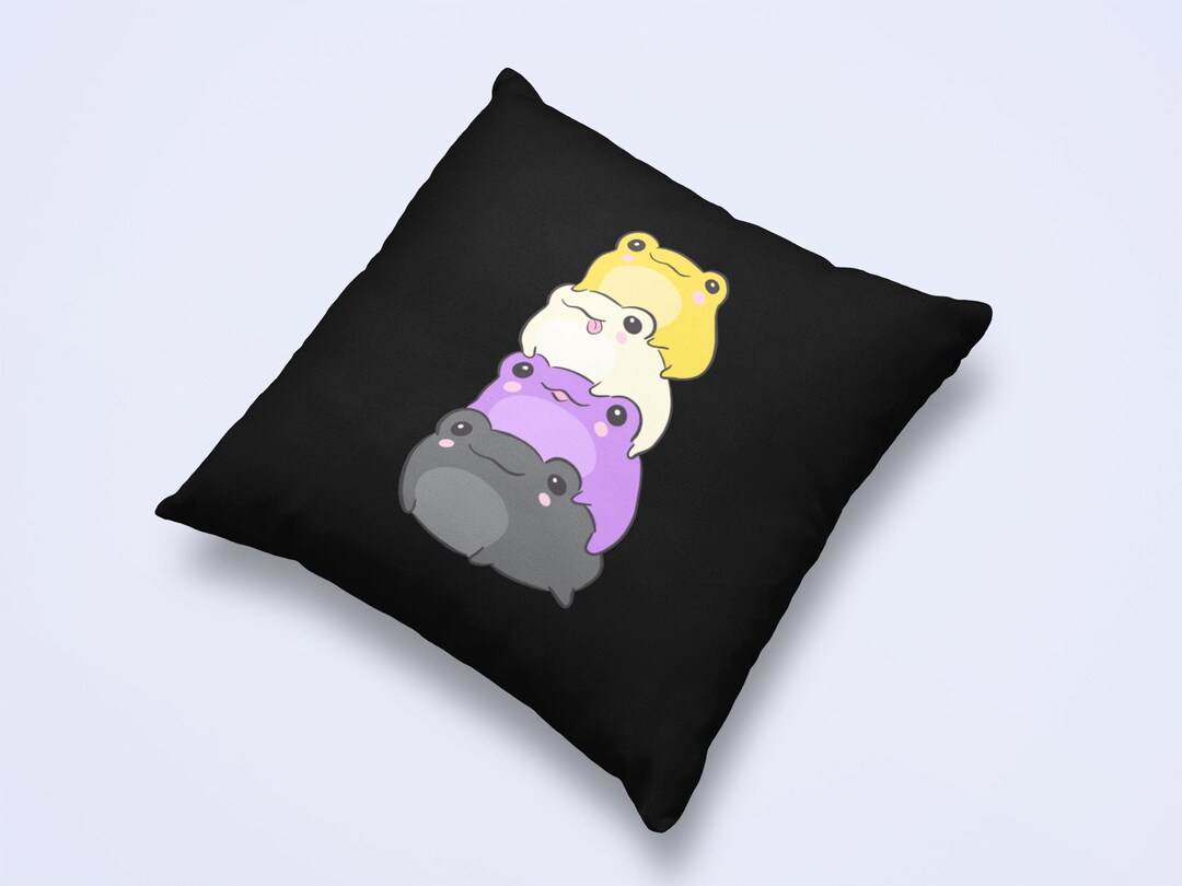 Nonbinary Flag Color Frogs Subtle Enby Pride Cute Aesthetic - Gift for ...