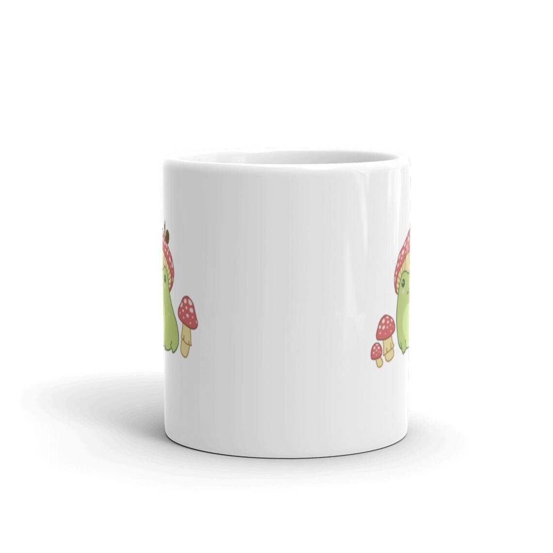Cute Frog With Mushroom Hat Coffee Mug, Snail Cottagecore Aesthetic Tea ...