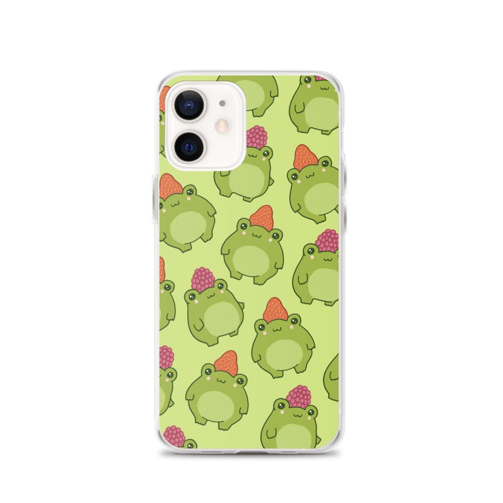 Strawberry Raspberry Frog Hats Kawaii Cottagecore Aesthetic | Etsy