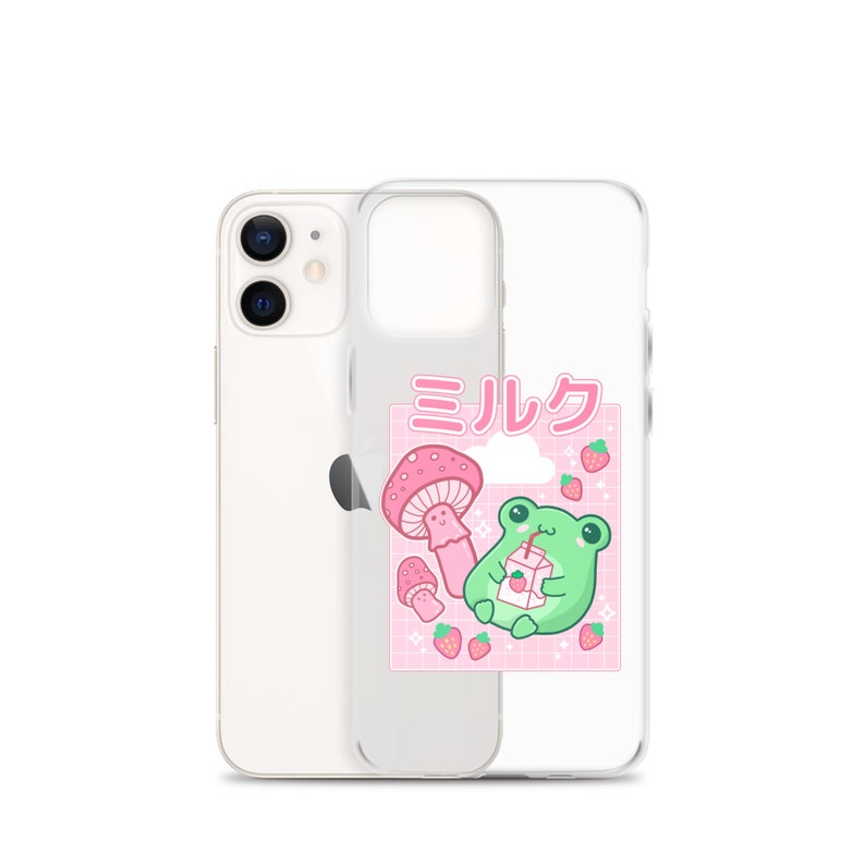 Cute Kawaii Strawberry Frog Iphone Case Retro 90s Hjuku - Etsy