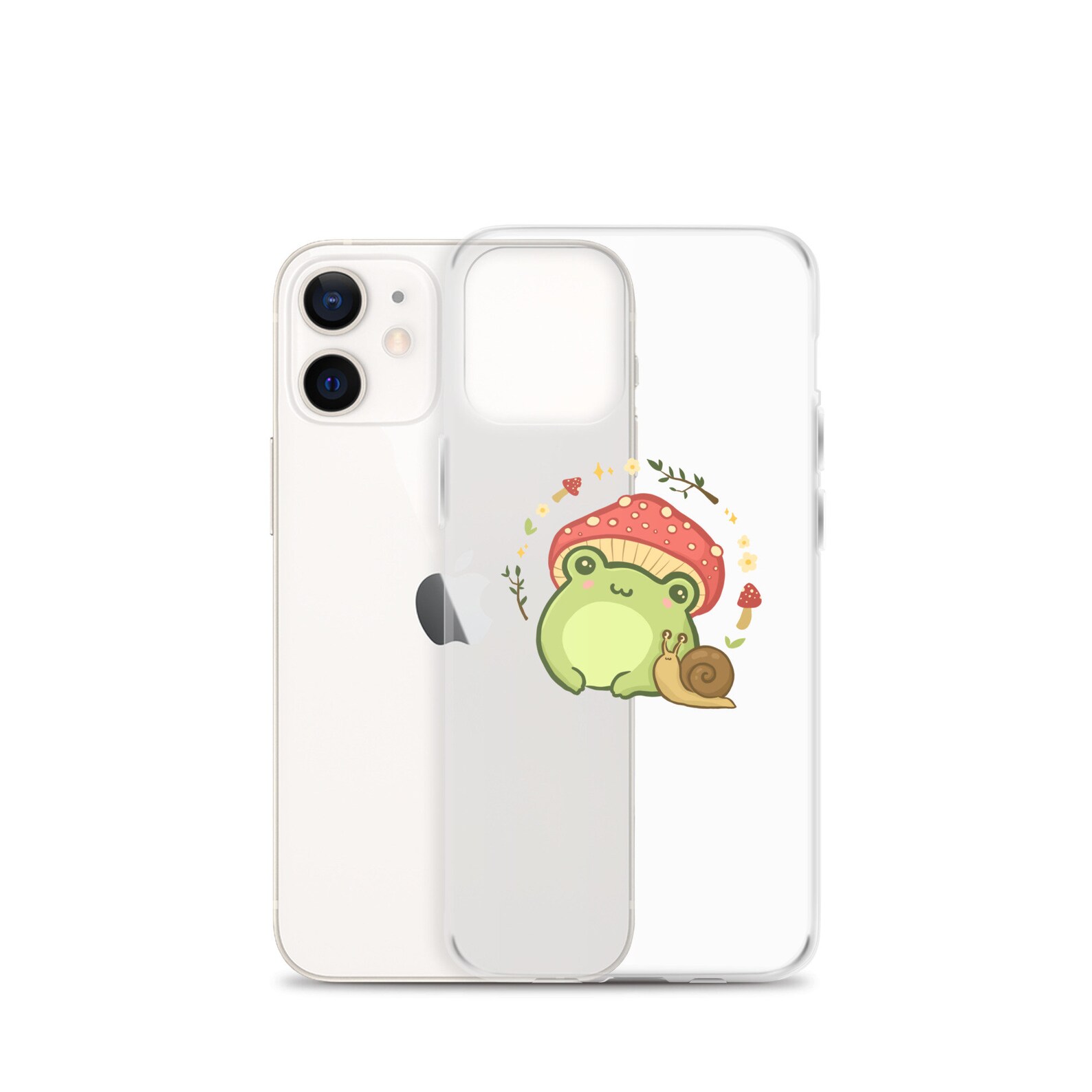 Cottagecore Aesthetic Frog Iphone Case Kawaii Mushrooms Snail - Etsy