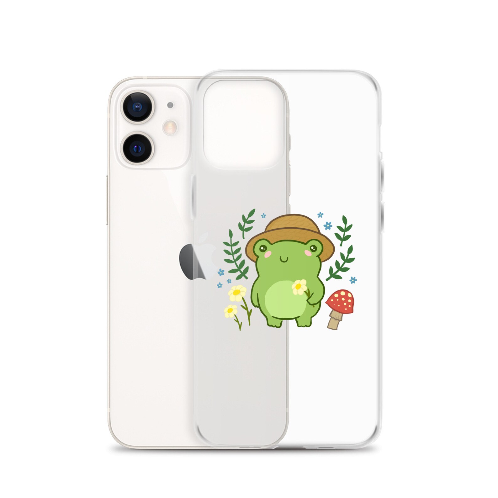 Funny Teens Cottagecore Frog Phone Case Cute Green Frog With - Etsy