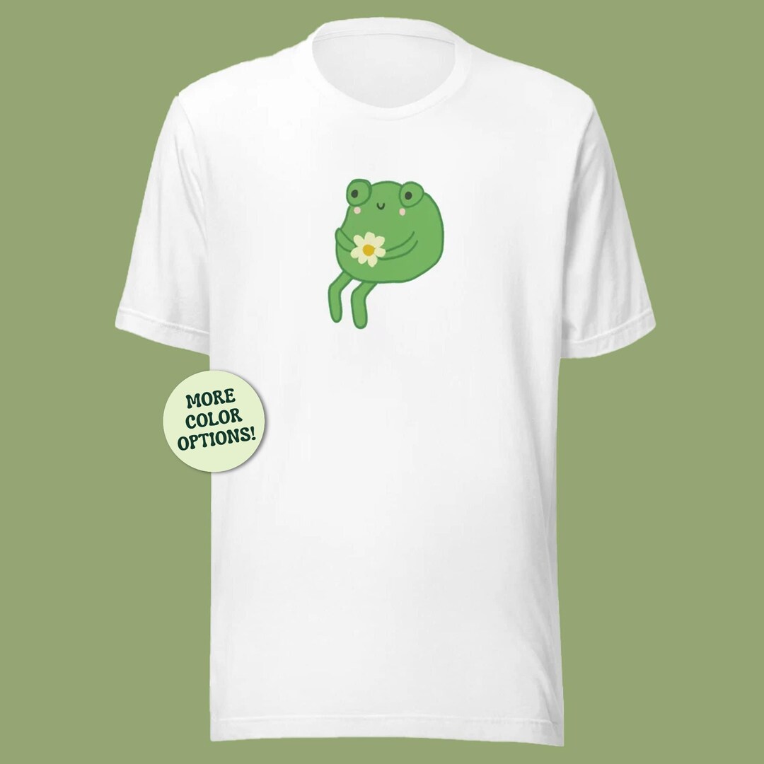 Frog Cake Meme T-shirt, Cute Chunky Toad Sitting, Kawaii Aesthetic ...