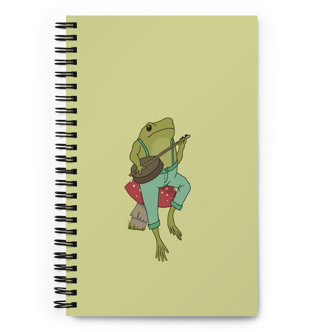 Cute Toad Playing Banjo and Sitting on Mushroom - Sad Cottagecore ...