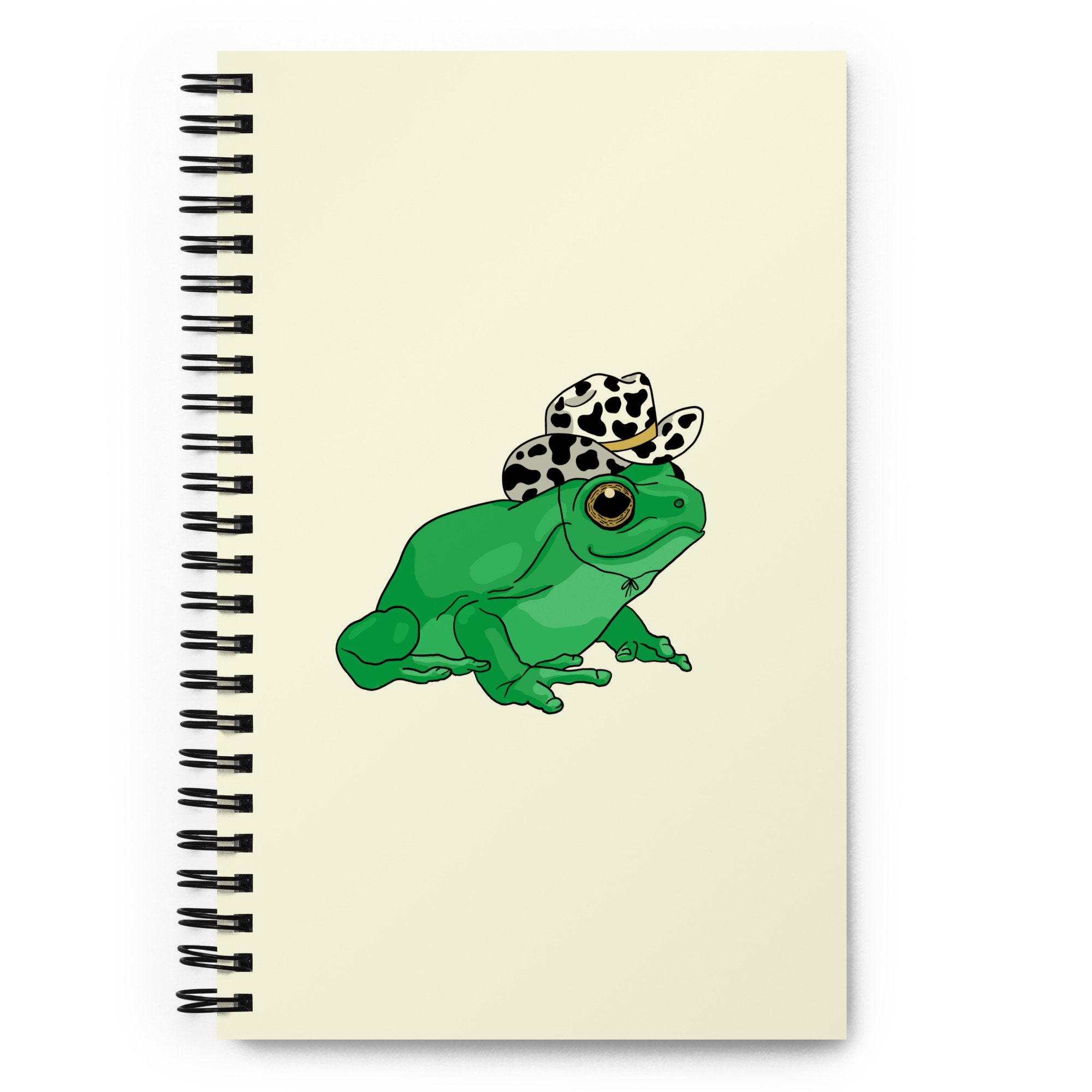 Cute Green Frog With Cowboy Hat Cottagecore Aesthetic Toad - Etsy
