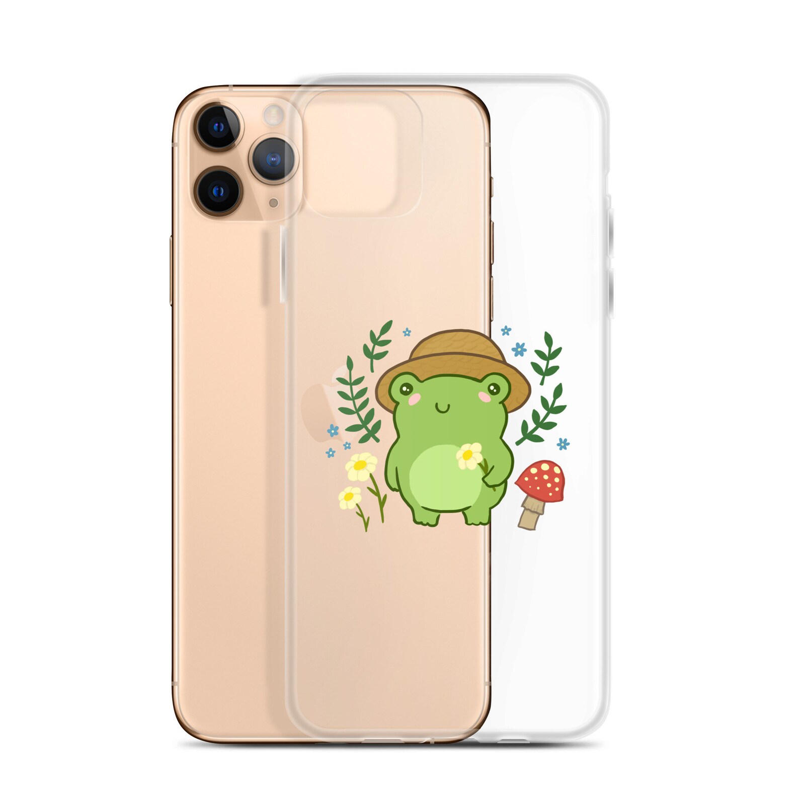Funny Teens Cottagecore Frog Phone Case Cute Green Frog With - Etsy