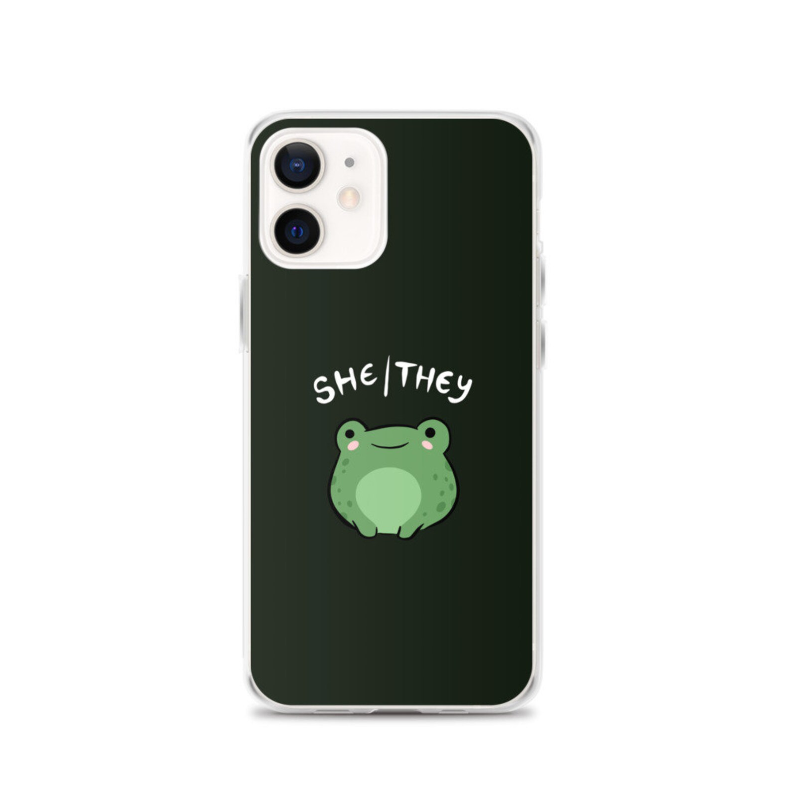 She They Pronouns Frog Cute Nonbinary Queer Aesthetic Enby - Etsy
