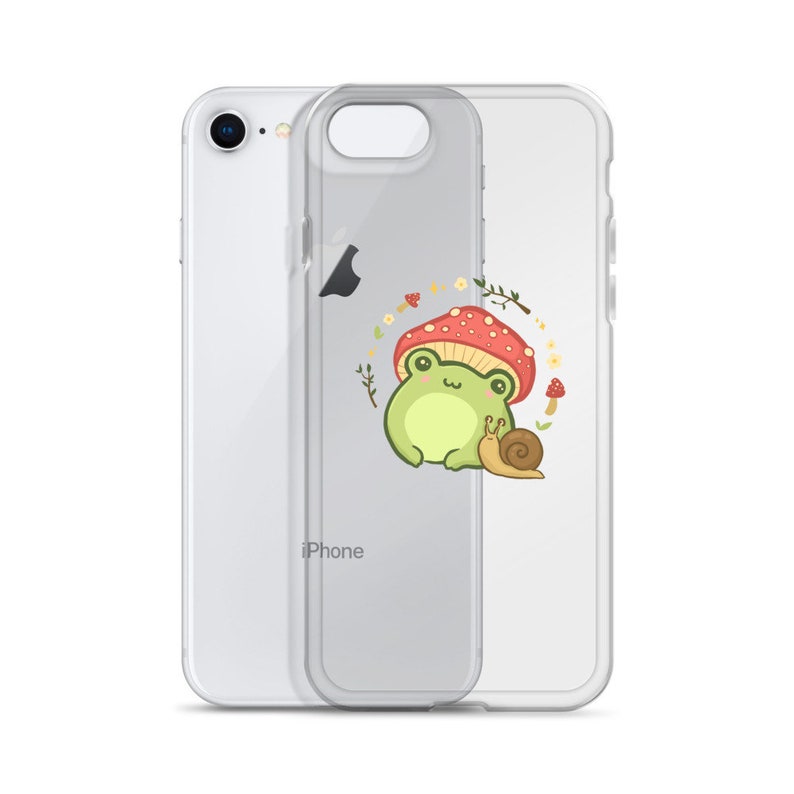 Cottagecore Aesthetic Frog Iphone Case Kawaii Mushrooms Snail - Etsy