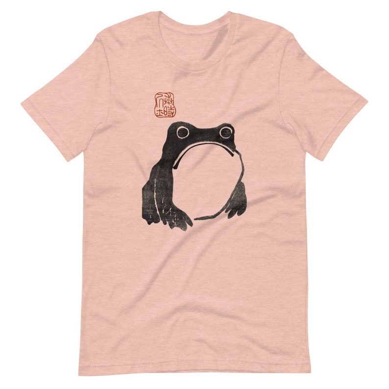 Grumpy Japanese Frog Unisex T-shirt, Cute Sad Cottagecore Toad, Vintage ...