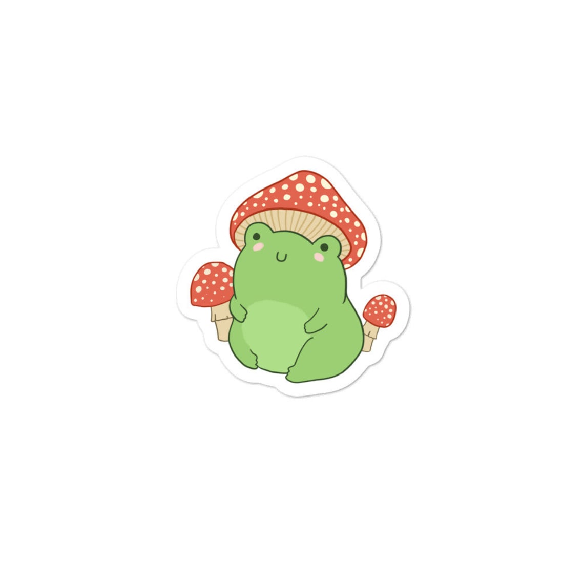Cute Frog Mushroom Hat Cottagecore Aesthetic Kawaii Etsy