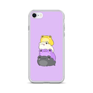 Nonbinary Flag Color Frogs Subtle Enby Pride Cute Aesthetic. Kawaii ...