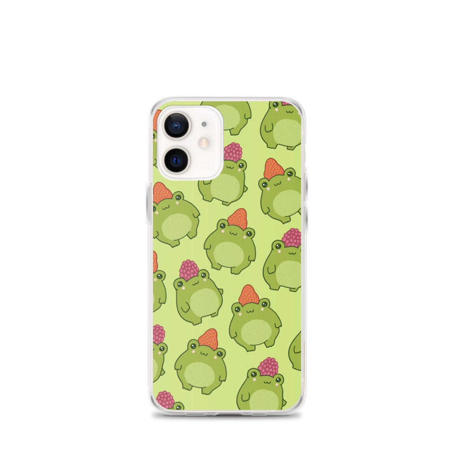 Strawberry Raspberry Frog Hats Kawaii Cottagecore Aesthetic | Etsy