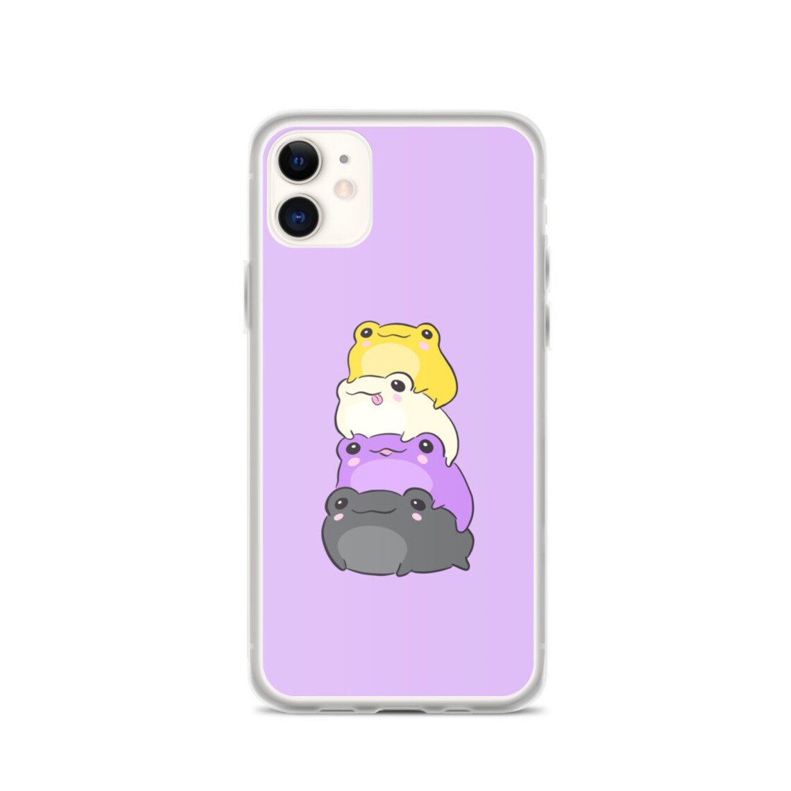 Nonbinary Flag Color Frogs Subtle Enby Pride Cute Aesthetic. | Etsy