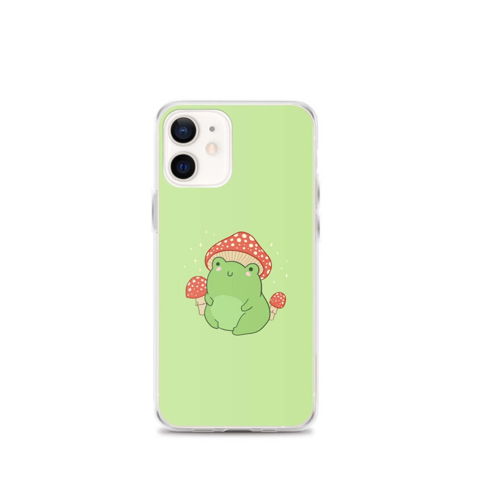 Cute Chubby Frog Wearing Toadstool Hat. Shy Round Toad With - Etsy