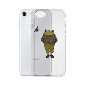 Hipster Frog iPhone Case, Cute Froggy Wearing Knitted Sweater, Vintage ...