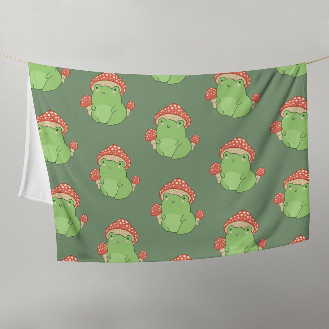 Cute Frog Wearing Toadstool Hat Toad Mushroom Headdress. - Etsy