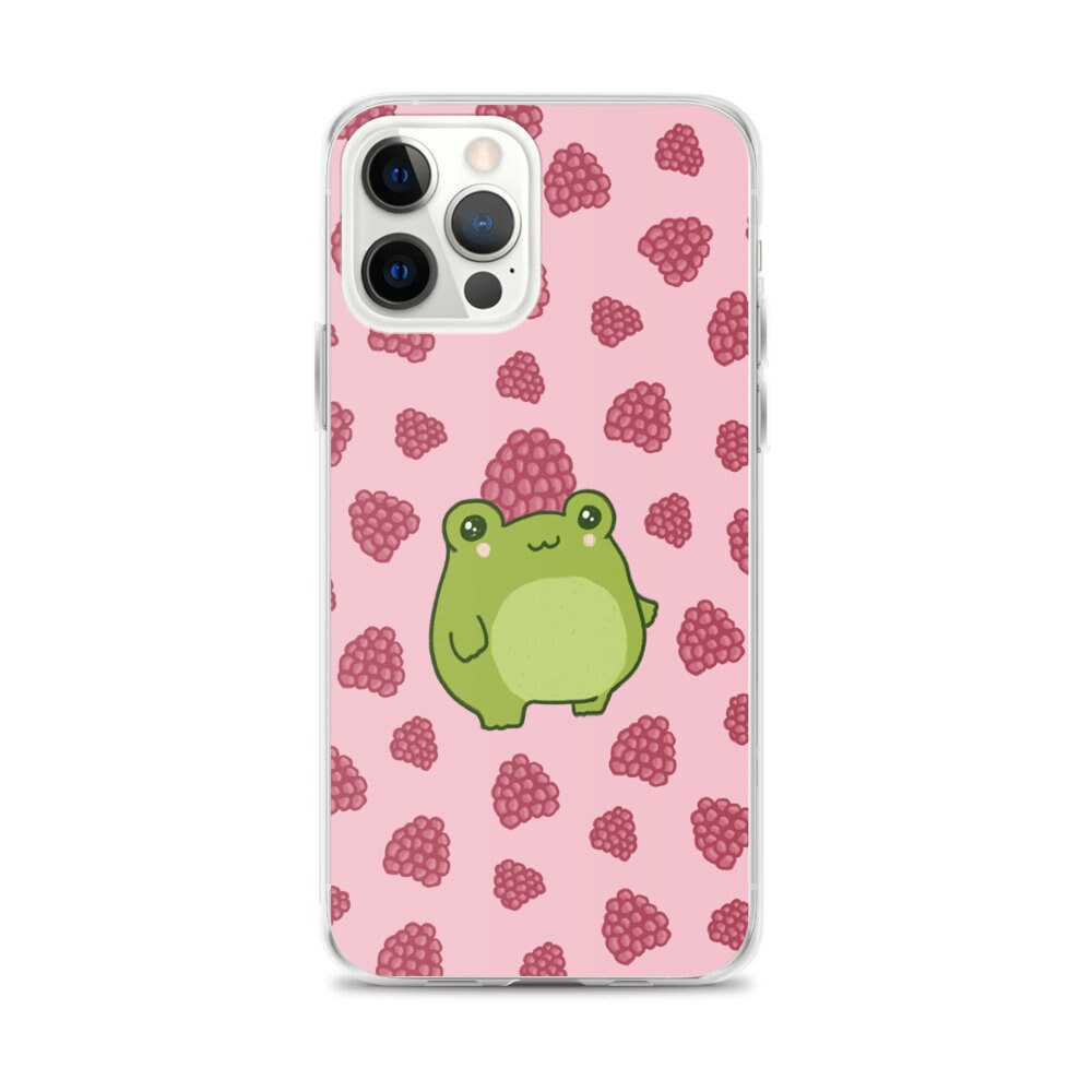 Cute Frog With Raspberry Hat Pastel Toad Kawaii Cottagecore | Etsy