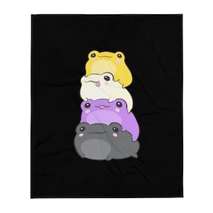 Nonbinary Flag Color Frogs Subtle Enby Pride Cute Aesthetic - Gift for ...