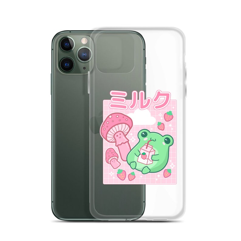 Cute Kawaii Strawberry Frog Iphone Case Retro 90s Hjuku - Etsy