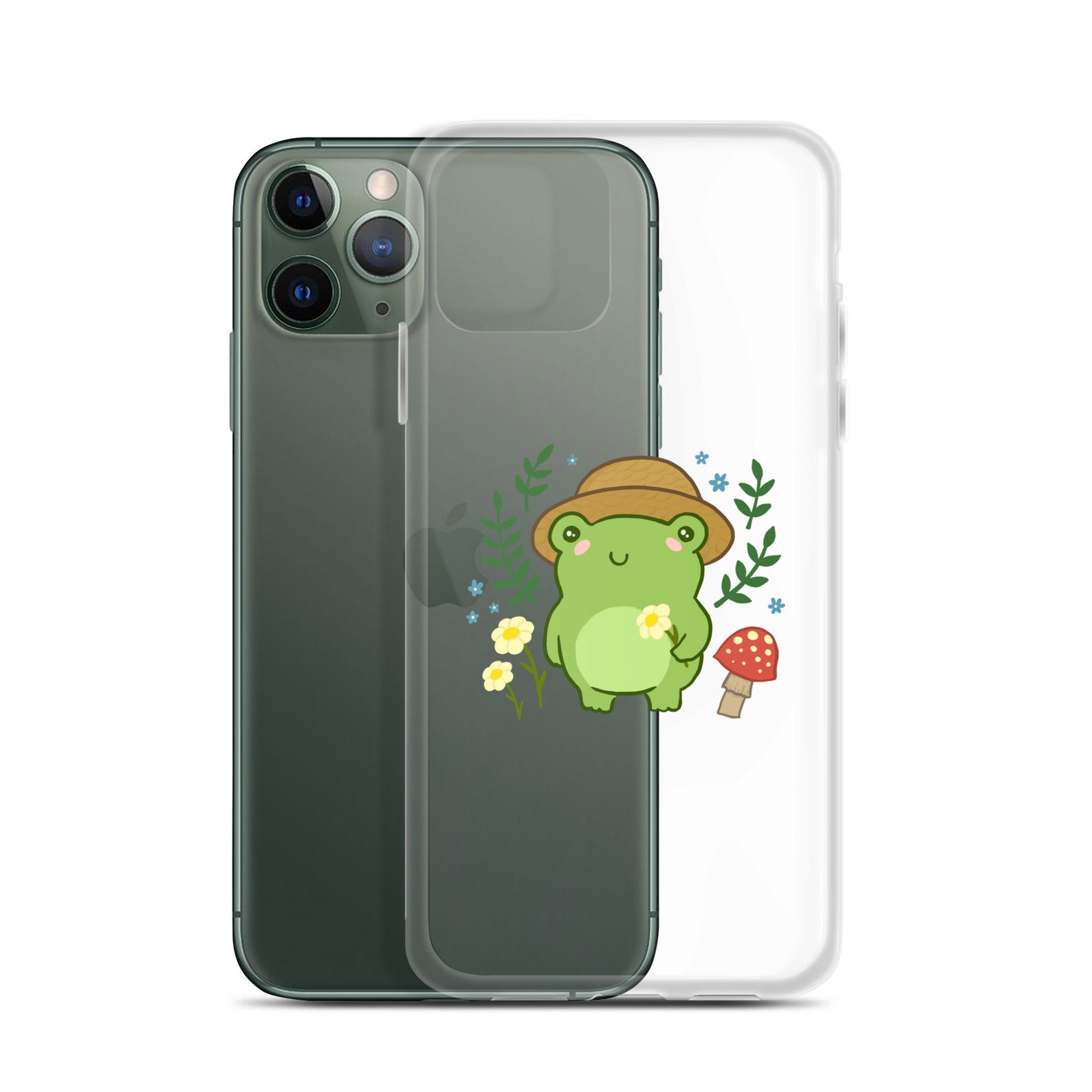 Funny Teens Cottagecore Frog Phone Case Cute Green Frog With - Etsy