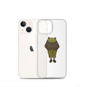 Hipster Frog iPhone Case, Cute Froggy Wearing Knitted Sweater, Vintage ...