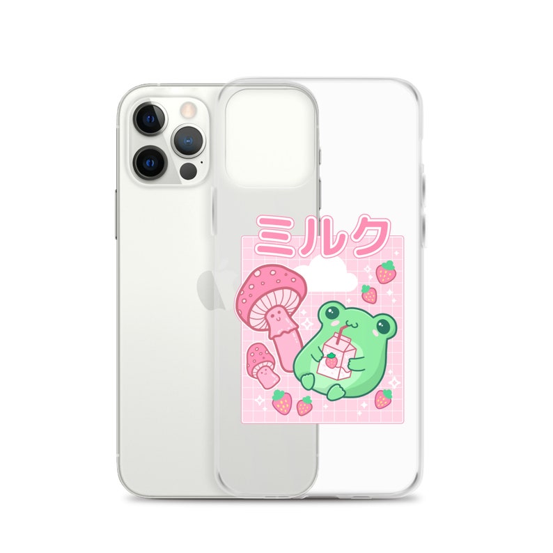 Cute Kawaii Strawberry Frog Iphone Case Retro 90s Hjuku - Etsy