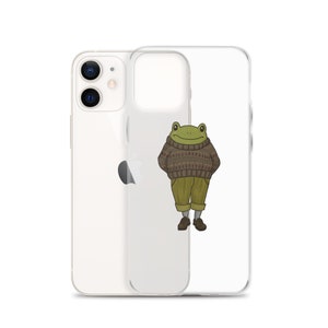 Hipster Frog iPhone Case, Cute Froggy Wearing Knitted Sweater, Vintage ...