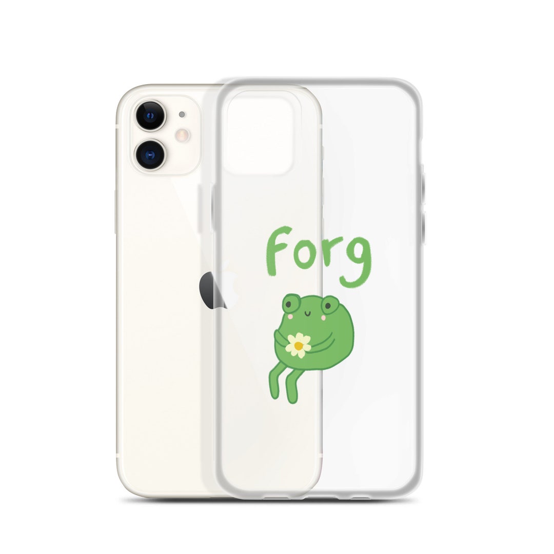Frog Cake Meme iPhone Case, Cute Kawaii Aesthetic Forge Phone Cover ...