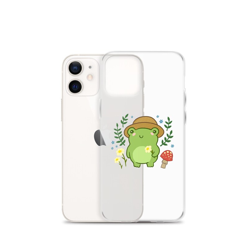 Funny Teens Cottagecore Frog Phone Case Cute Green Frog With - Etsy