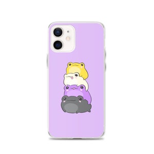 Nonbinary Flag Color Frogs Subtle Enby Pride Cute Aesthetic. Kawaii ...