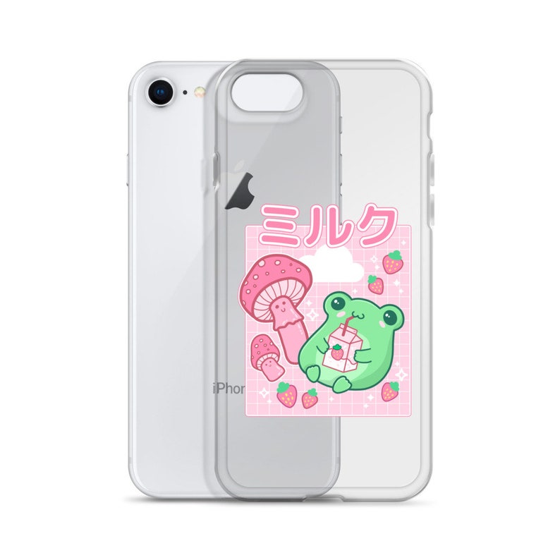 Cute Kawaii Strawberry Frog Iphone Case Retro 90s Hjuku - Etsy