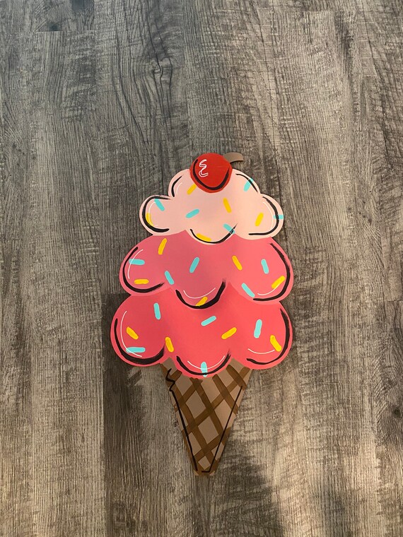 Summer Ice Cream Door Hanger - Etsy