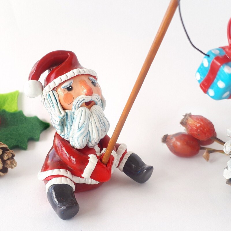 Clay Face Santa - Etsy