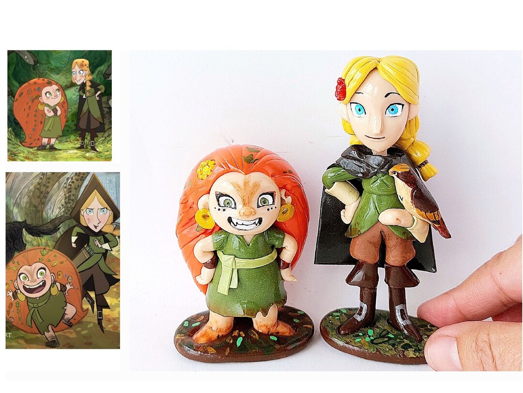 Cartoon Character Art Toy Custom Figure, Custom Character Commission ...