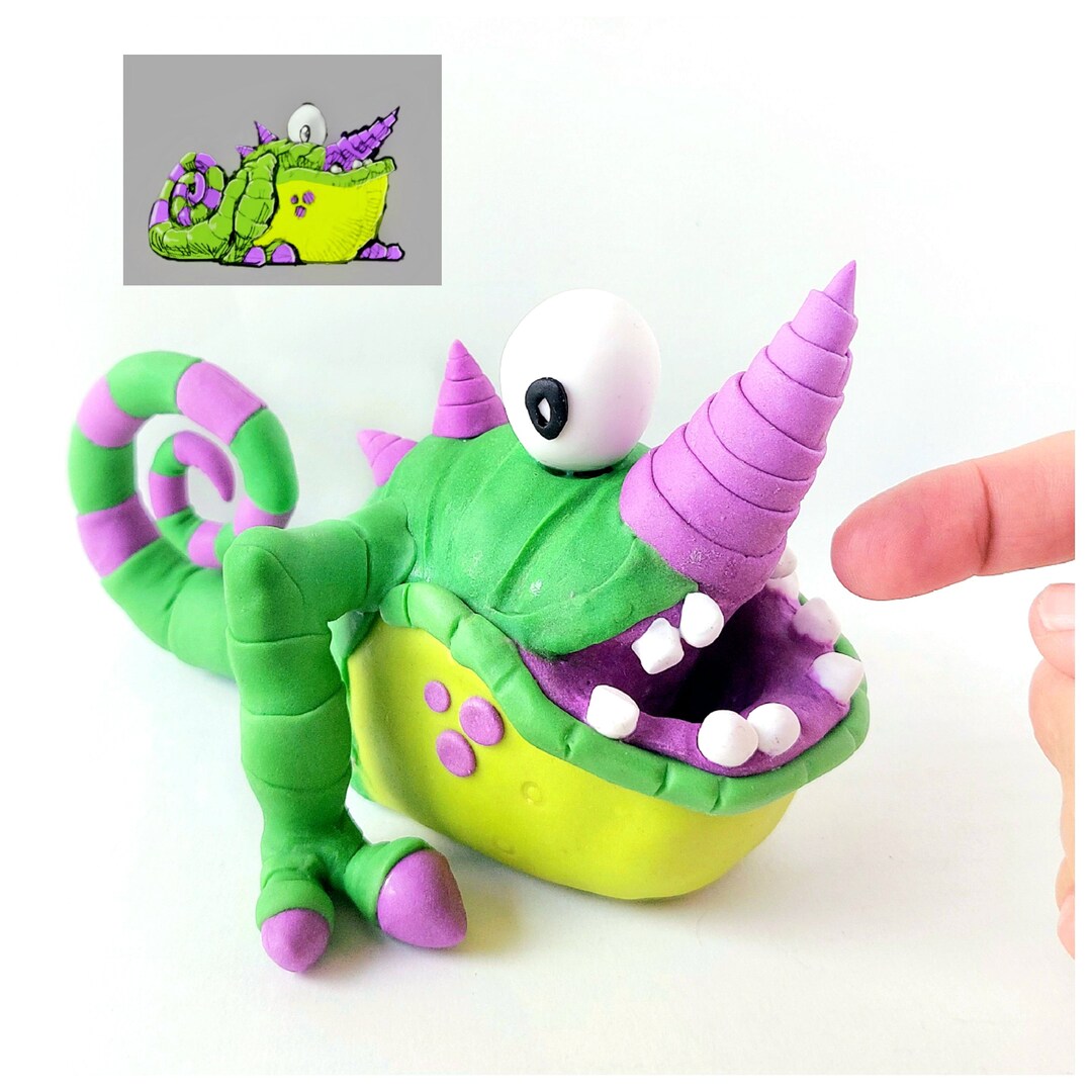 Handmade Custom Clay Character Figurine: Personalized Art Toy Gift - Etsy