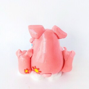 Handmade Pig Figurine Bookshelf Decor, Clay Animal Reading Book Unique ...