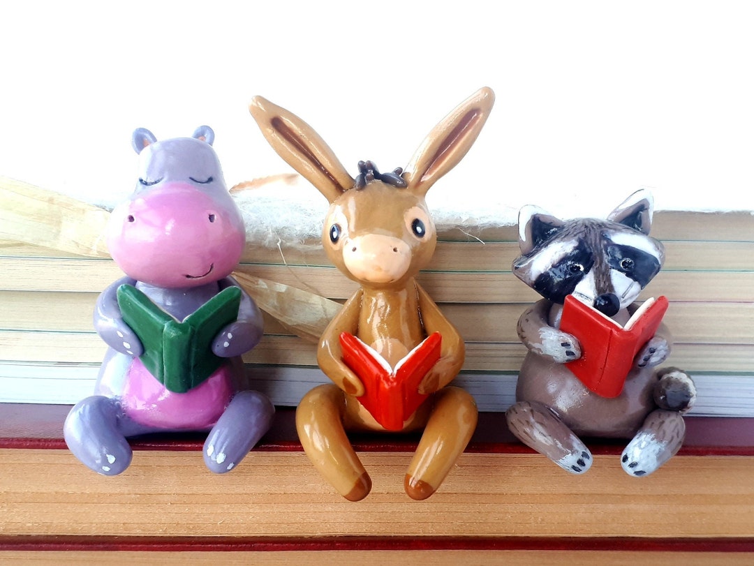 Custom Figure Bookshelf Decor Librarian Gifts, Desk Pet Miniature ...