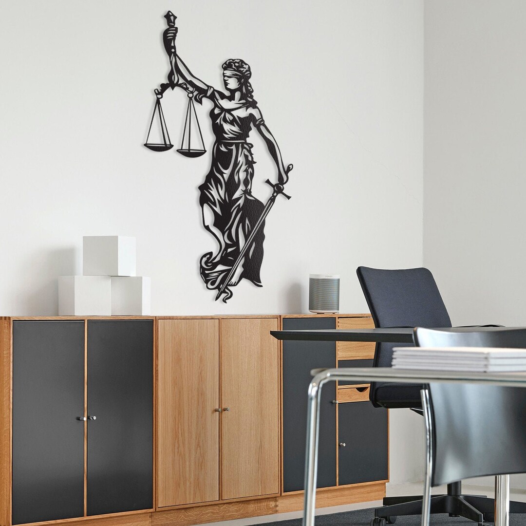 Themis Metal Wall Art Digital File - DXF, AI, SVG | Justice Themed ...