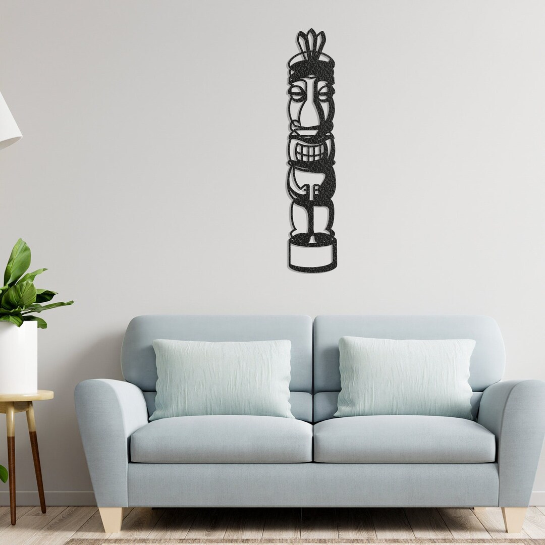 Metal Totem Wall Art Totem Metal Wall Decor Totem Wall Art - Etsy