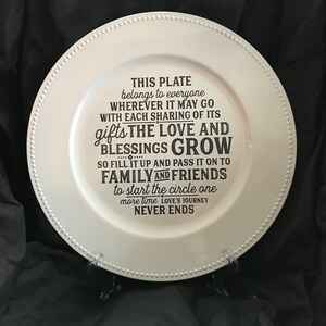 Personalized Handmade “giving Plate” - Etsy