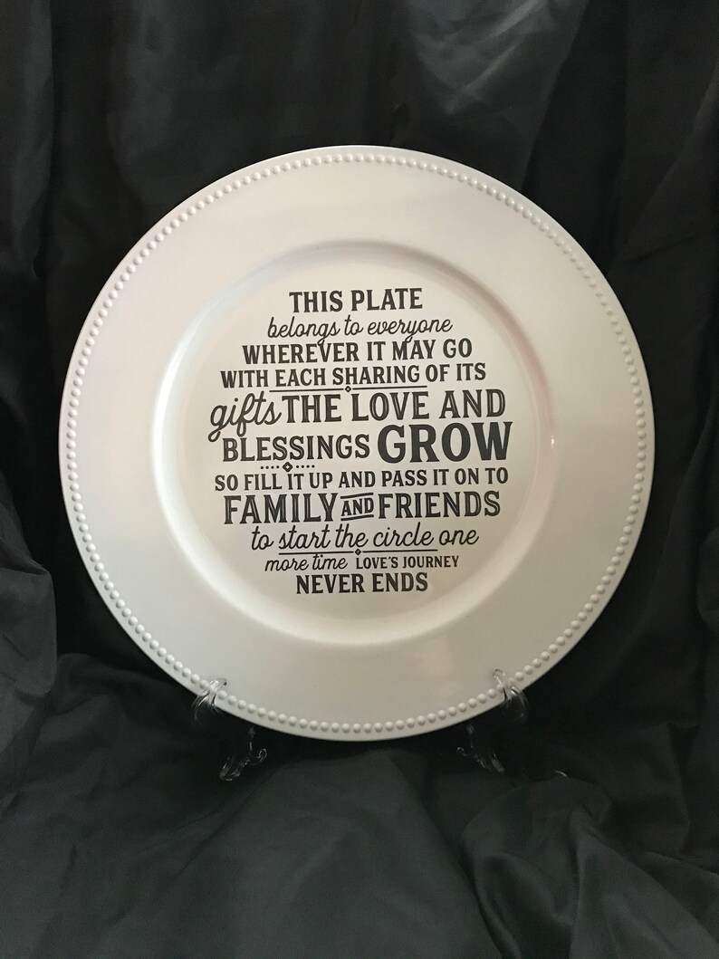 Personalized Handmade “giving Plate” - Etsy