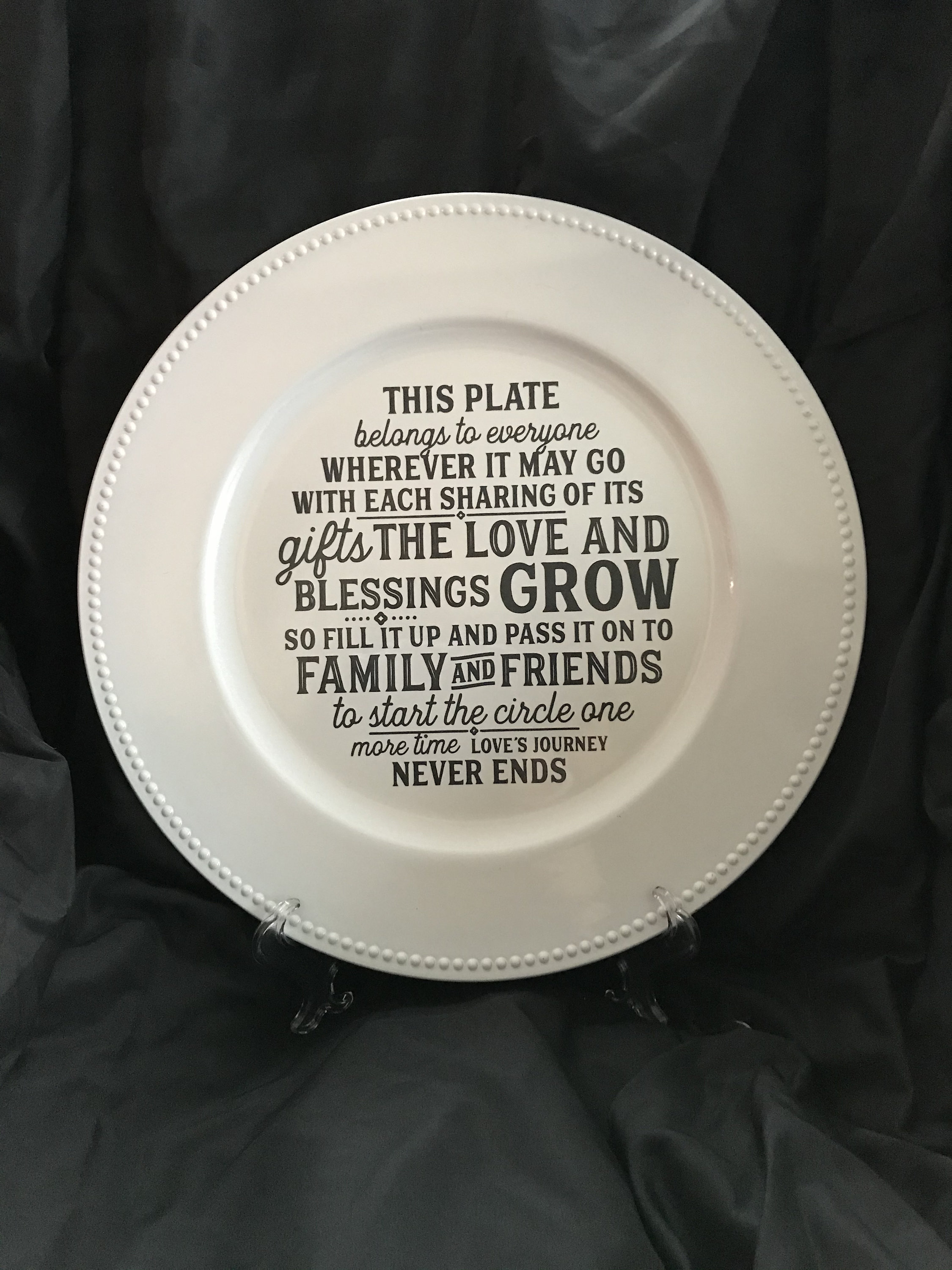 Personalized Handmade “giving Plate” - Etsy